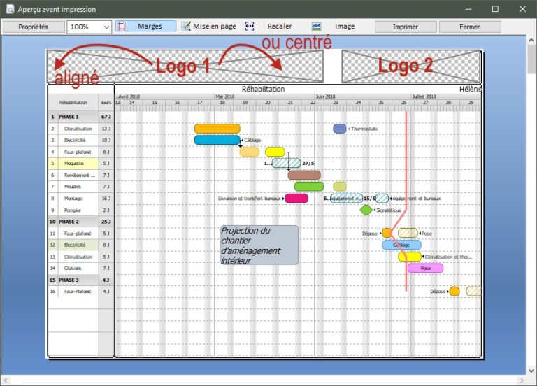 Logiciel Gantt Planning de chantiers pour vos projects - Planning SodeaSoft